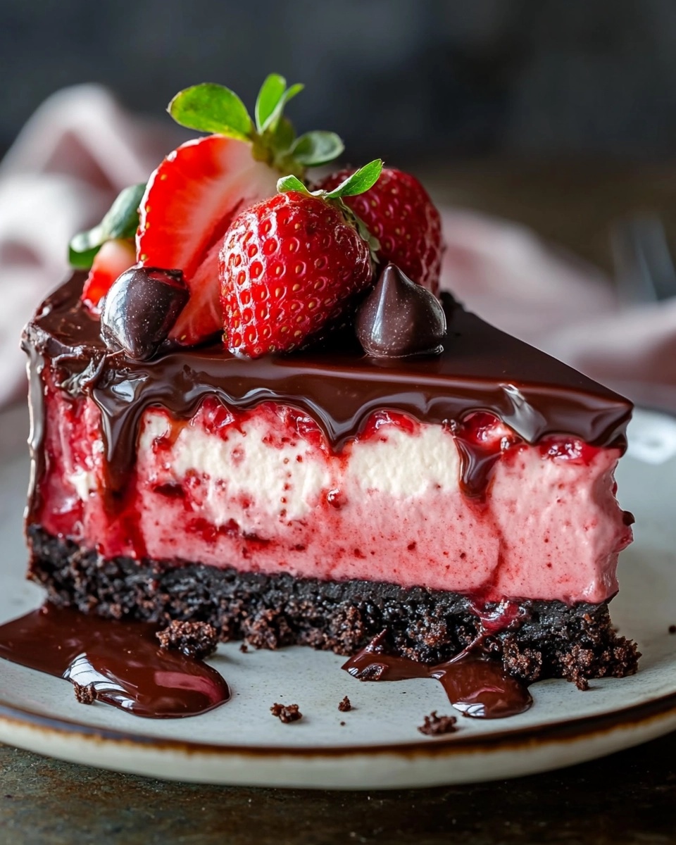 Decadent Chocolate Strawberry Cheesecake Recipe You Must Try ...