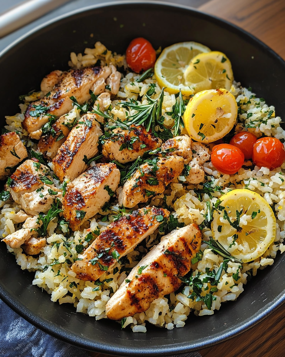 Greek Chicken and Lemon Rice (30 Minutes, One-Pot) - Delicious Recipes ...