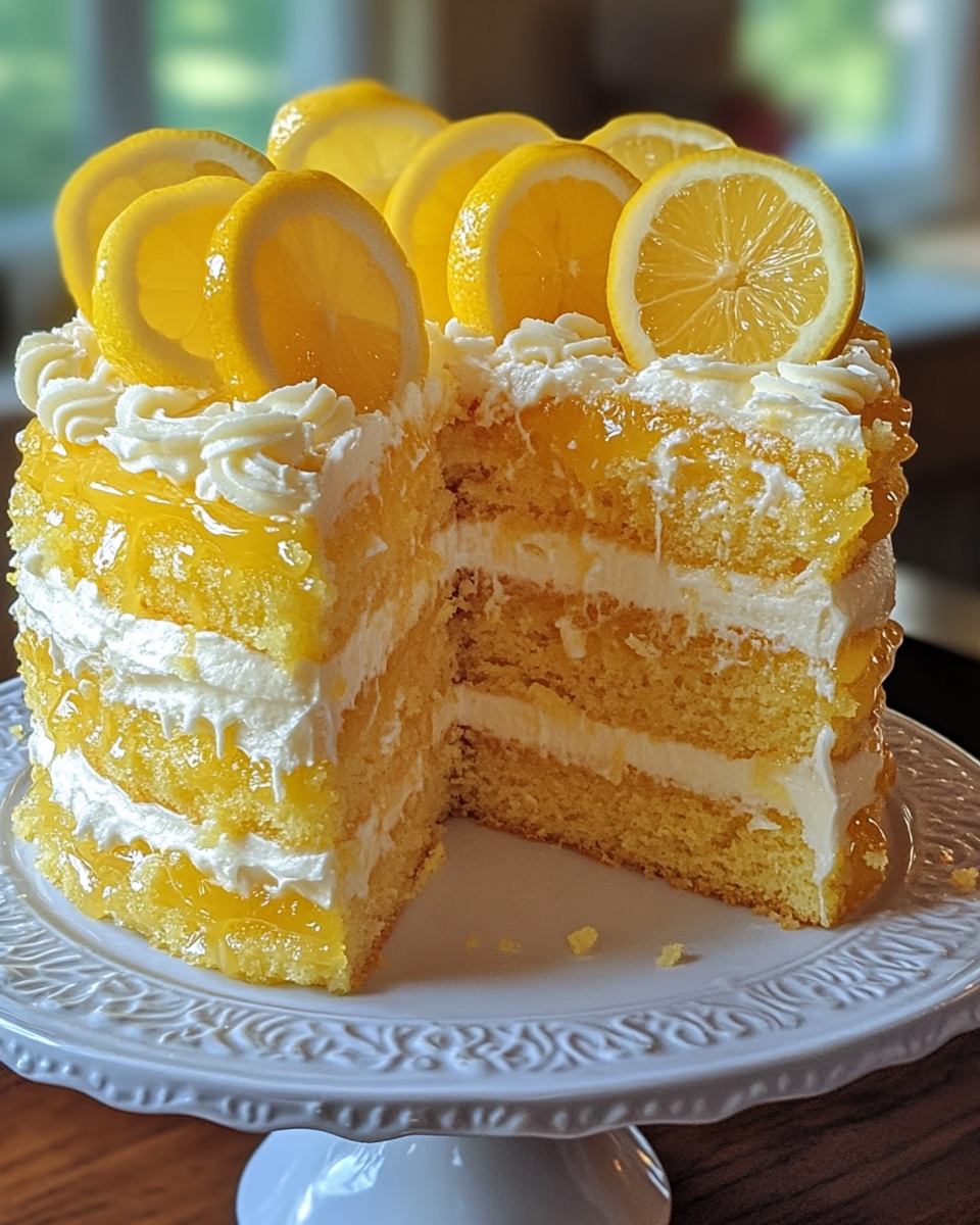 Lemon Heaven Cake - Delicious Recipes - Easy Cooking Ideas and Tasty Dishes