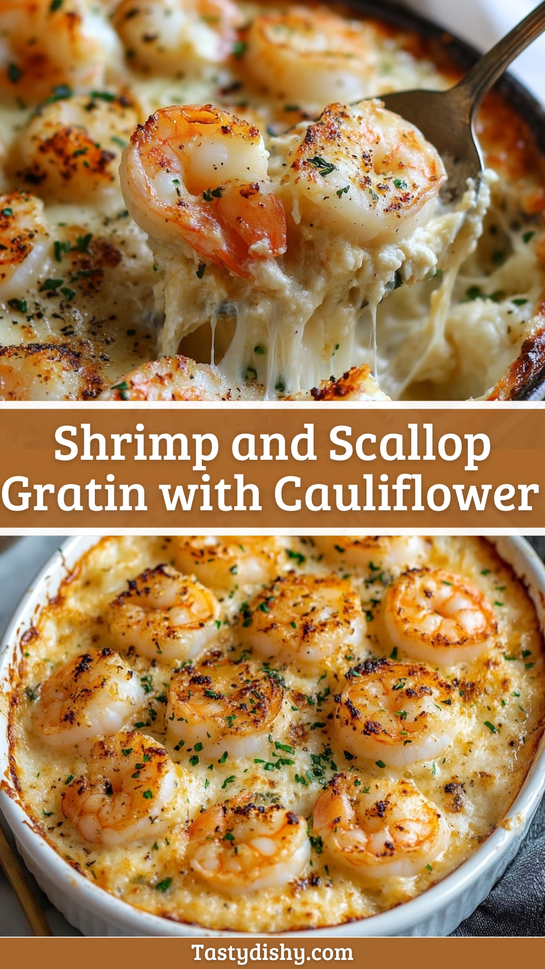 Creamy Shrimp and Scallop Gratin with Cauliflower – A Delicious Seafood ...